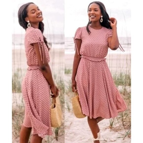 Gal Meets Glam | Dresses | Gal Meets Glam Pink And Red Polka Dot ...